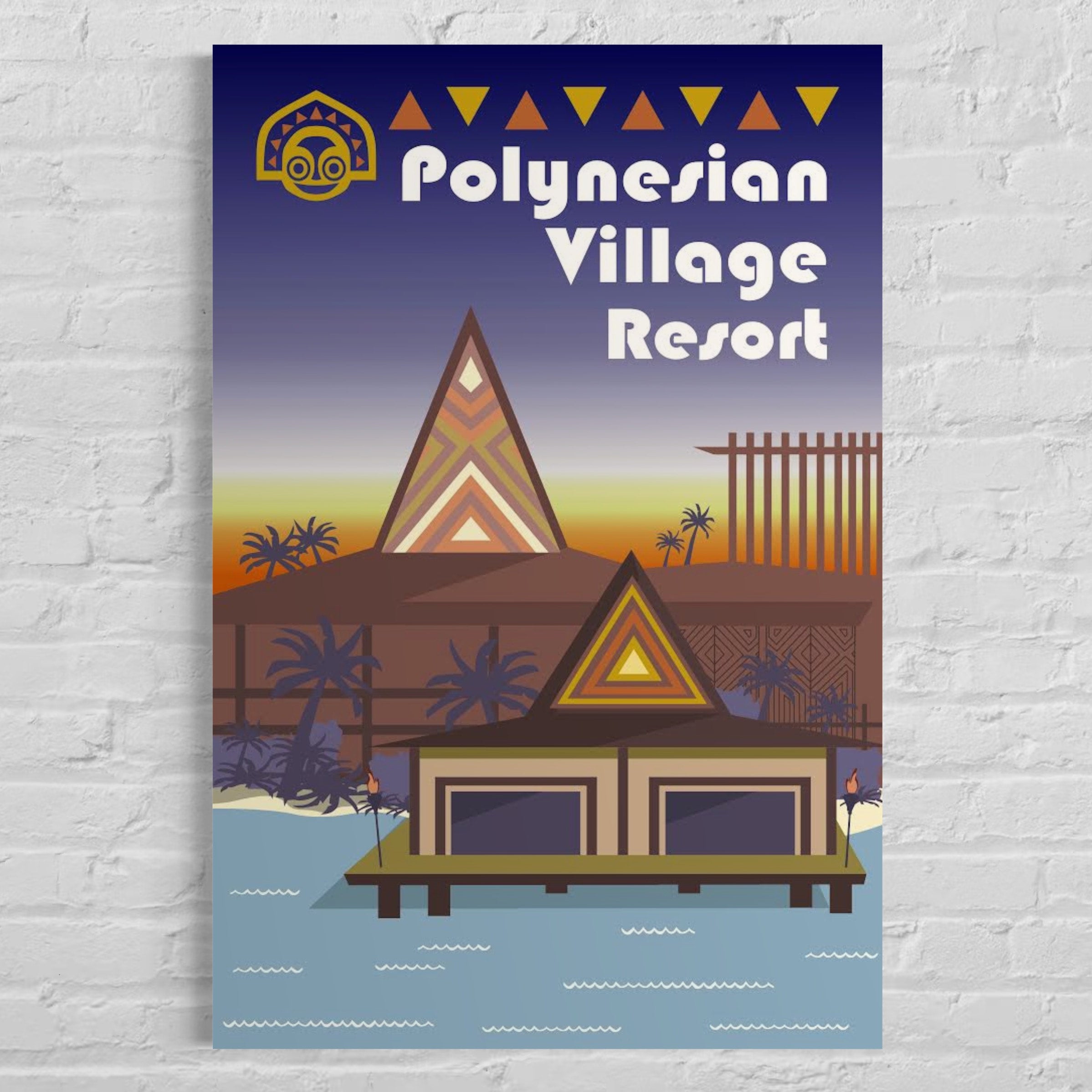 Polynesian Village Resort Poster Art | At Home Imagineering