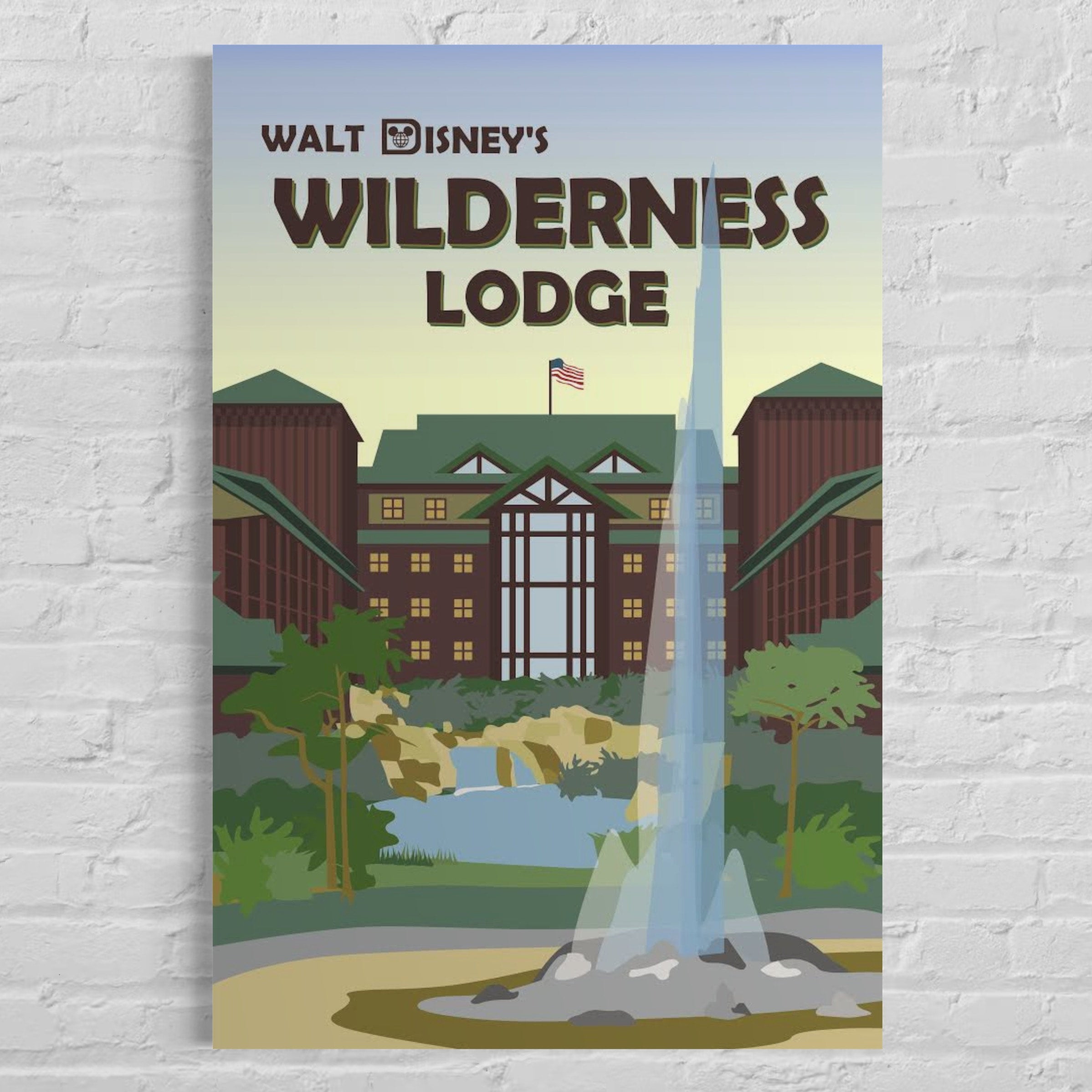 Wilderness Lodge Poster Art | At Home Imagineering