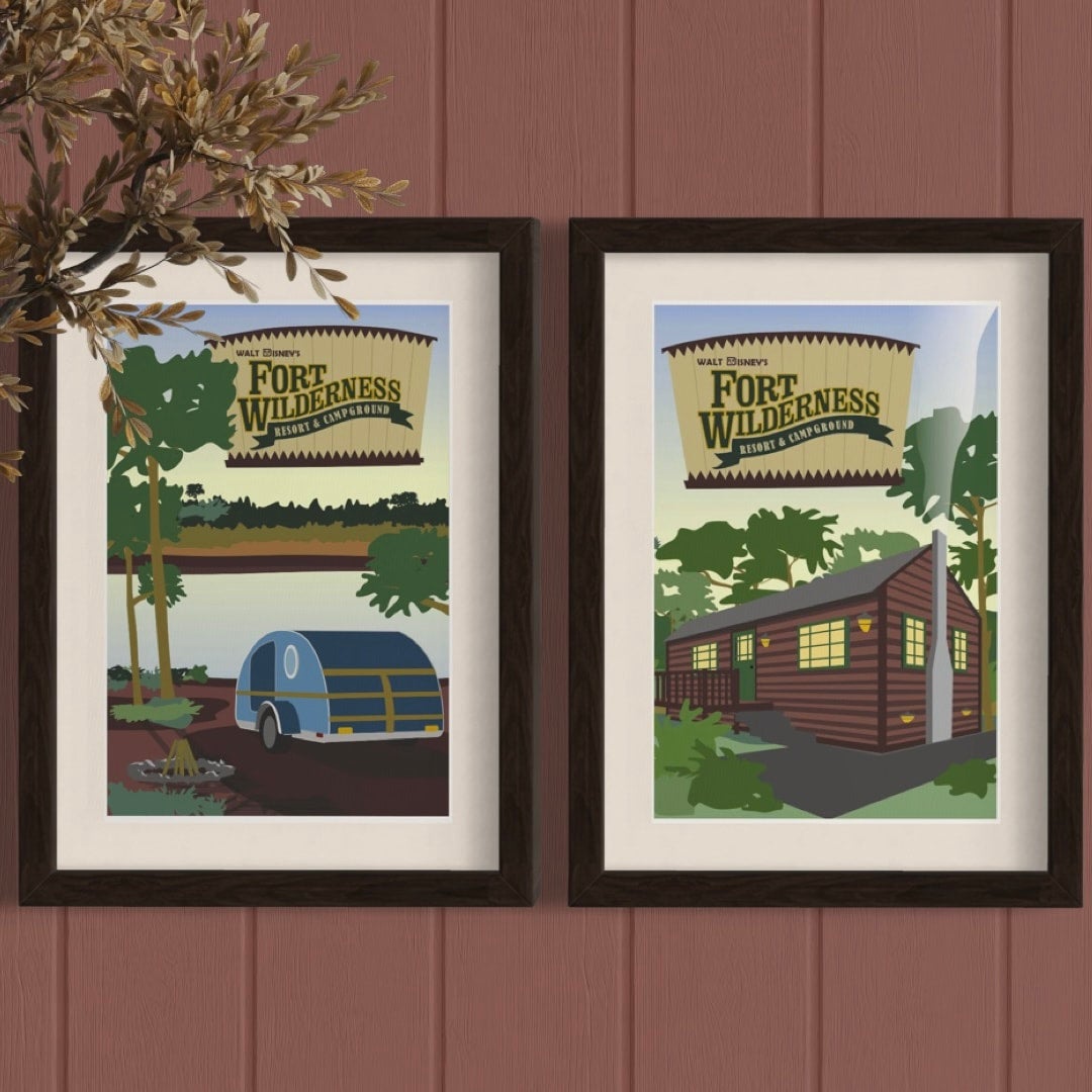 Fort Wilderness Campground Poster Art | At Home Imagineering