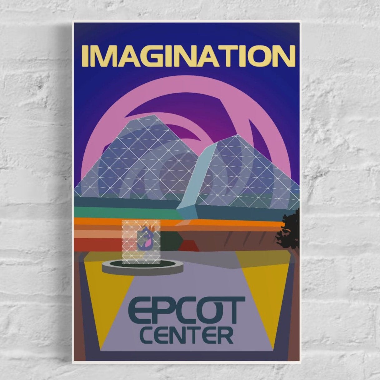Epcot Pavilion Art: Imagination | At Home Imagineering
