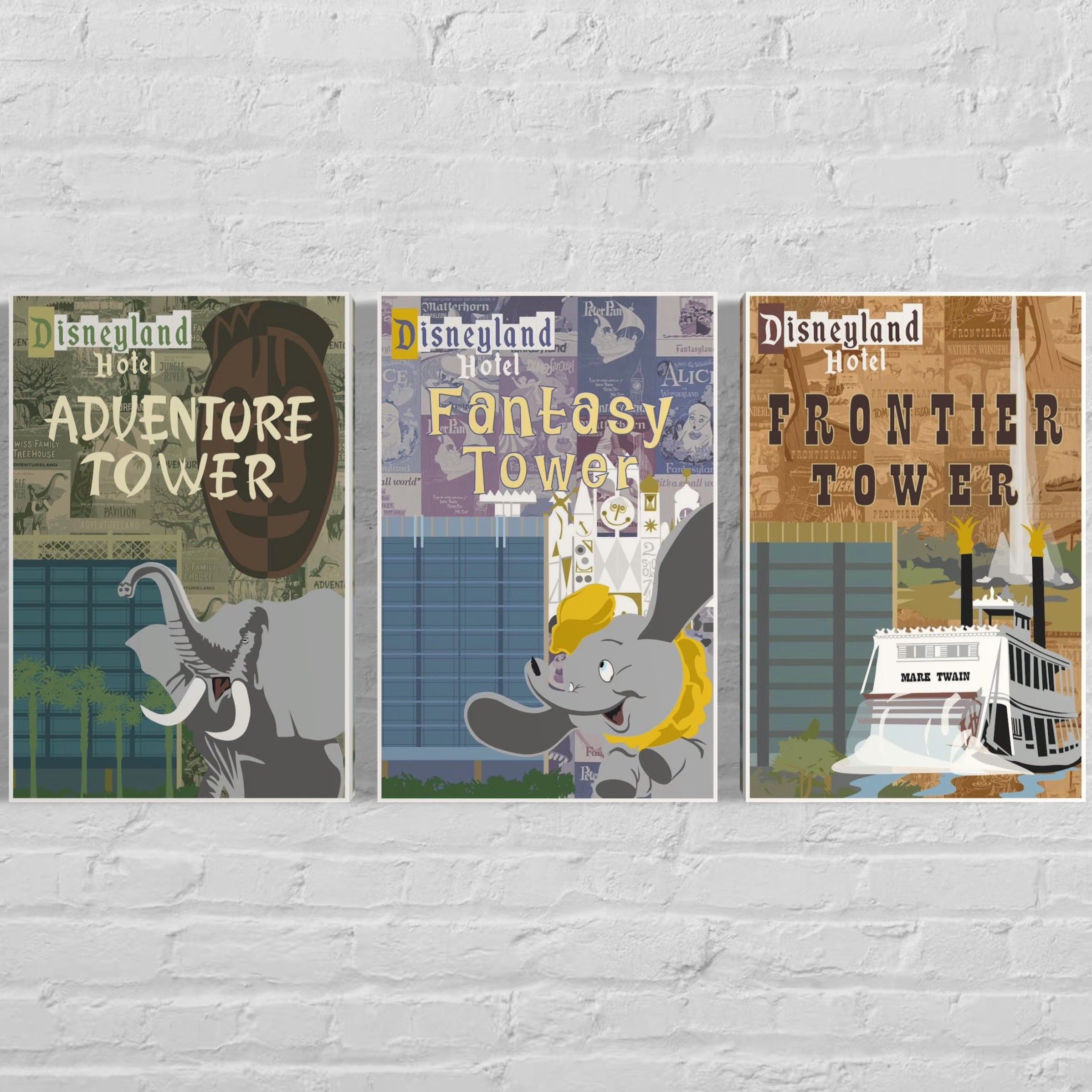 Disneyland Hotel: Towers Poster Art | At Home Imagineering