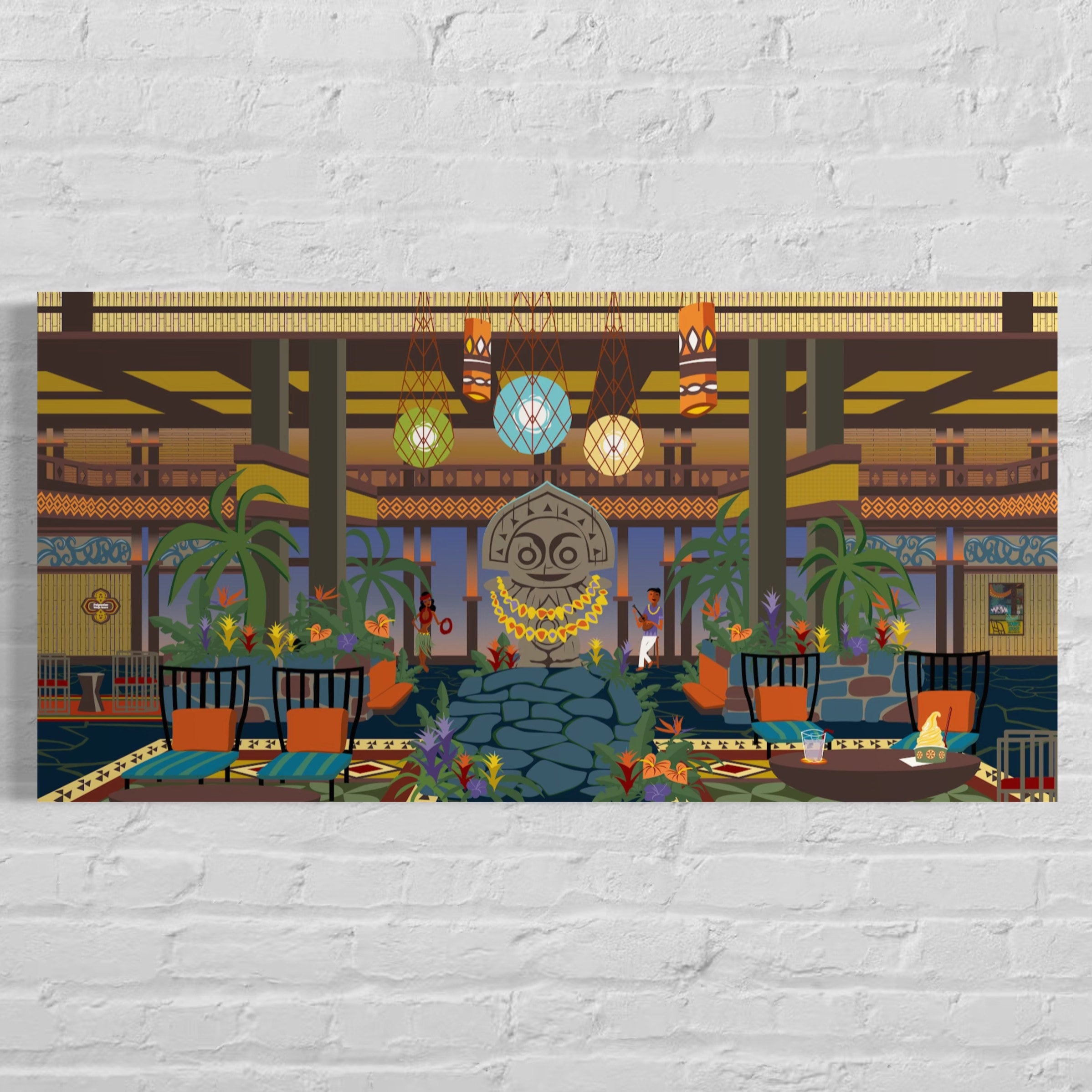 Polynesian Resort Lobby: Shag Inspired Poster Art | At Home Imagineering