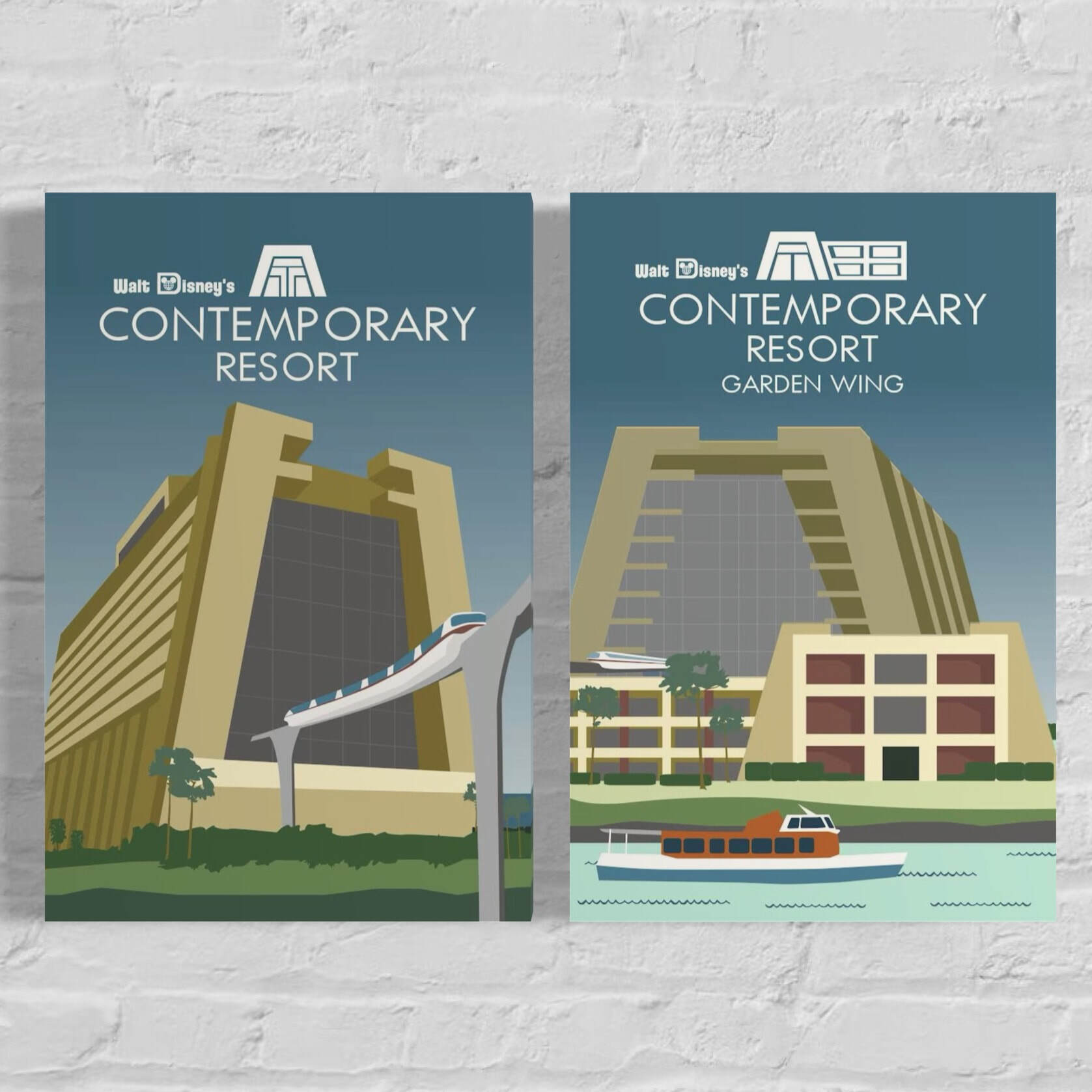 Contemporary Resort Poster Art | At Home Imagineering